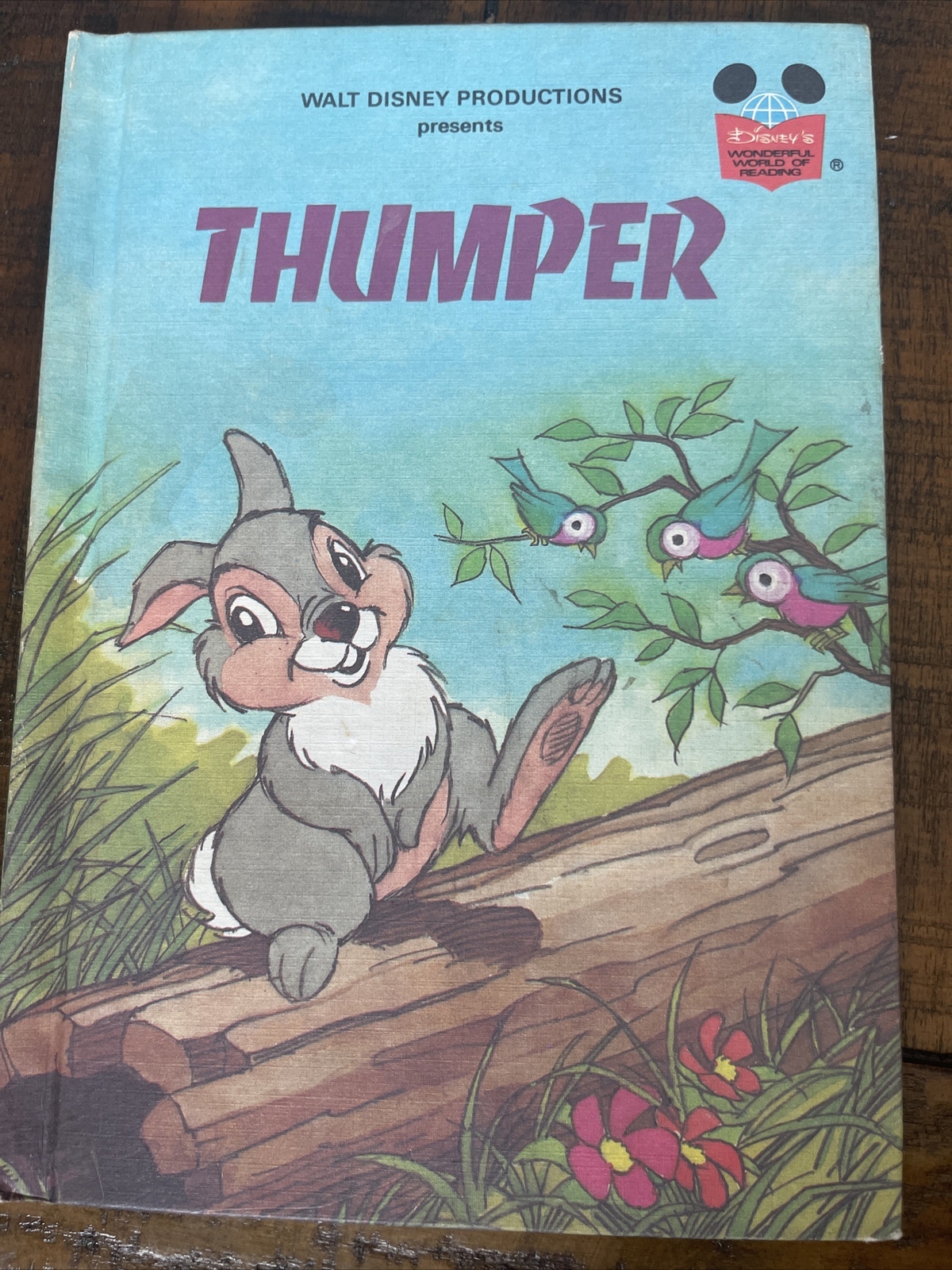 THUMPER Hardcover Walt Disney Productions 1982 First American Book club ...