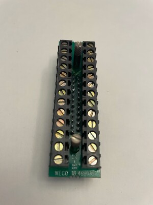 WECO 18.499.061 PC Terminal Board 25 Pin x 26 Terminal Connector, New ...
