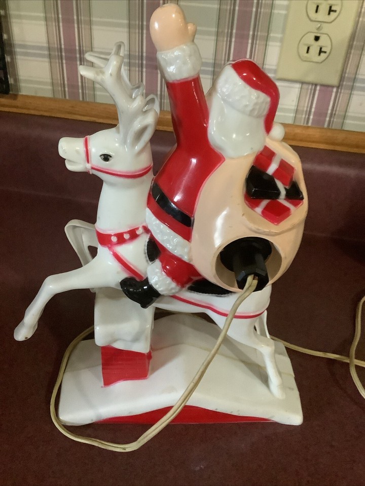 Vintage 1950s Paramont electric company Hi Ho Santa | eBay