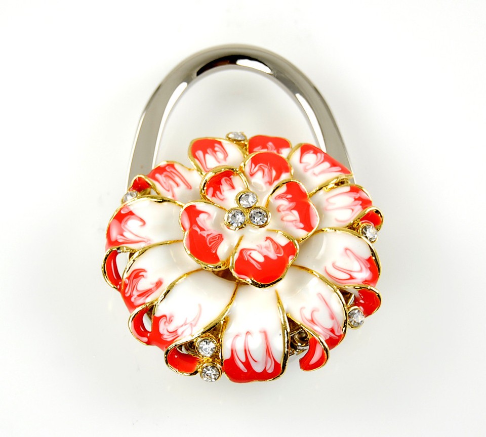 Stylish Foldable Handbag Holder "Bloom Flower" Purse Hook | eBay