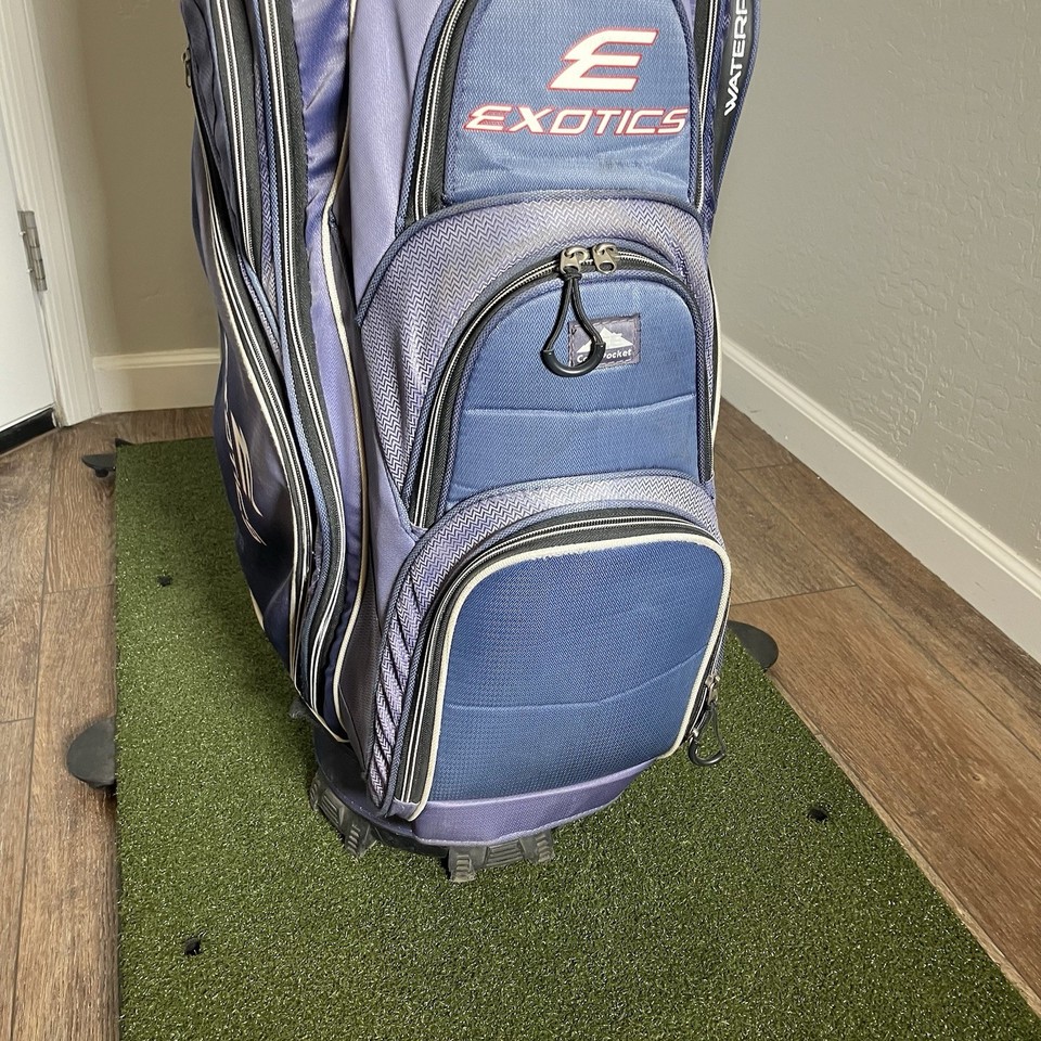 Tour Edge Exotics Xtreme 4 Waterproof 14-Way Golf Cart Bag – Blue/Black | eBay