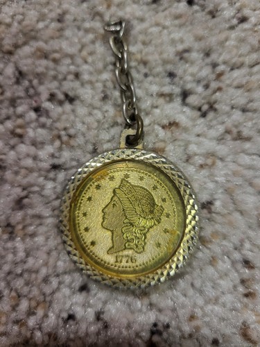 1776 Liblerty Coin Pendant/Medallion Twenty D Gold tone Bicentennial | eBay