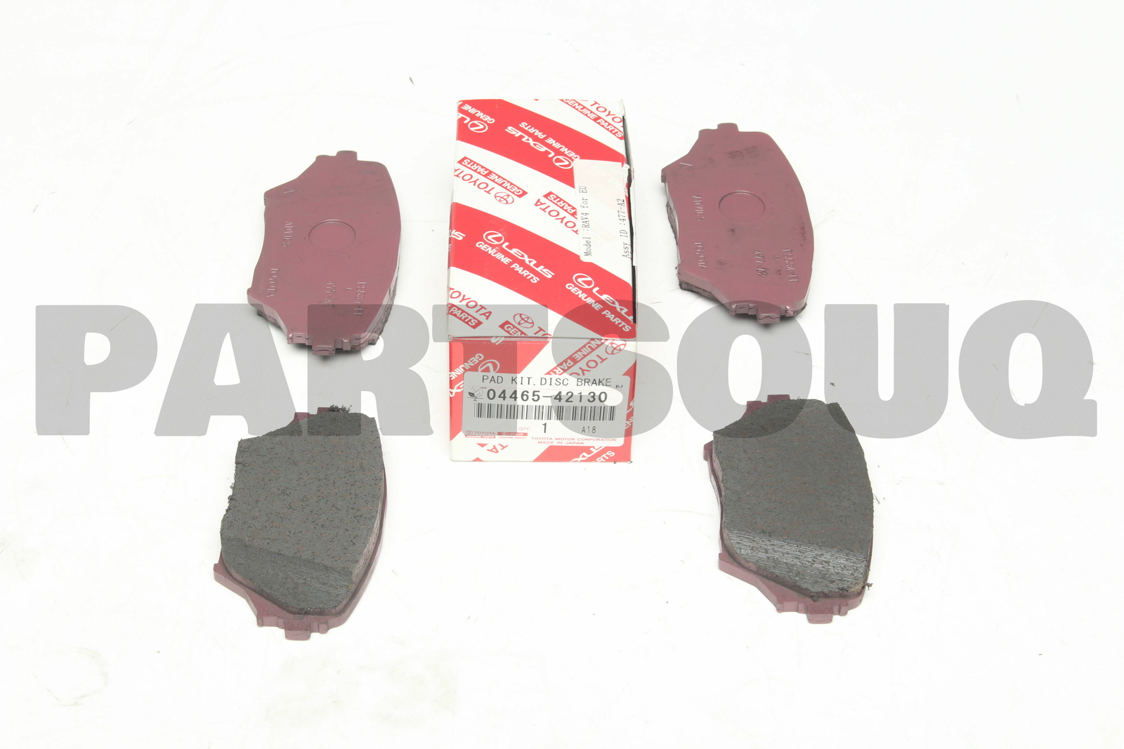 0446542130 Genuine Toyota PAD KIT, DISC BRAKE, FRONT 04465-42130 | eBay