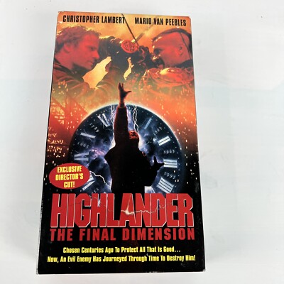 Highlander The Final Dimension VHS 1995 Only The Best Movie Ever Ricky ...