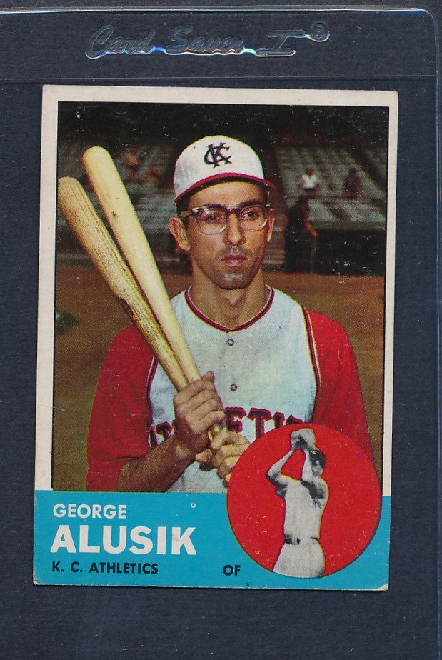 1963 Topps #051 George Alusik Athletics VG *60 | eBay