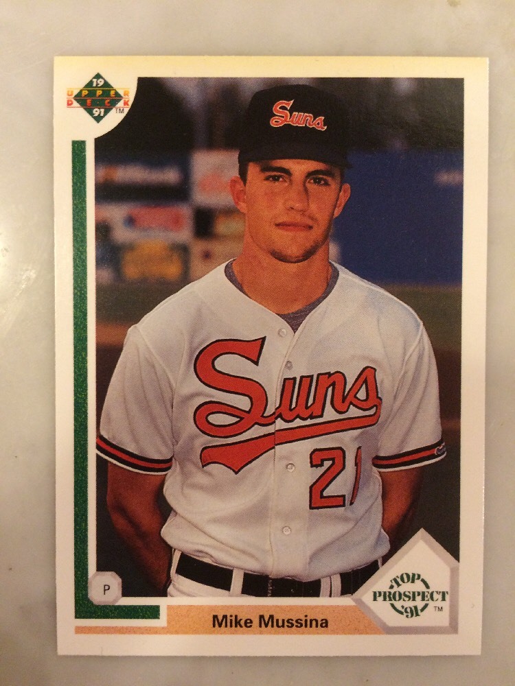 1991 Upper Deck Mike Mussina Baltimore Orioles #65 HOF ROOKIE Baseball ...