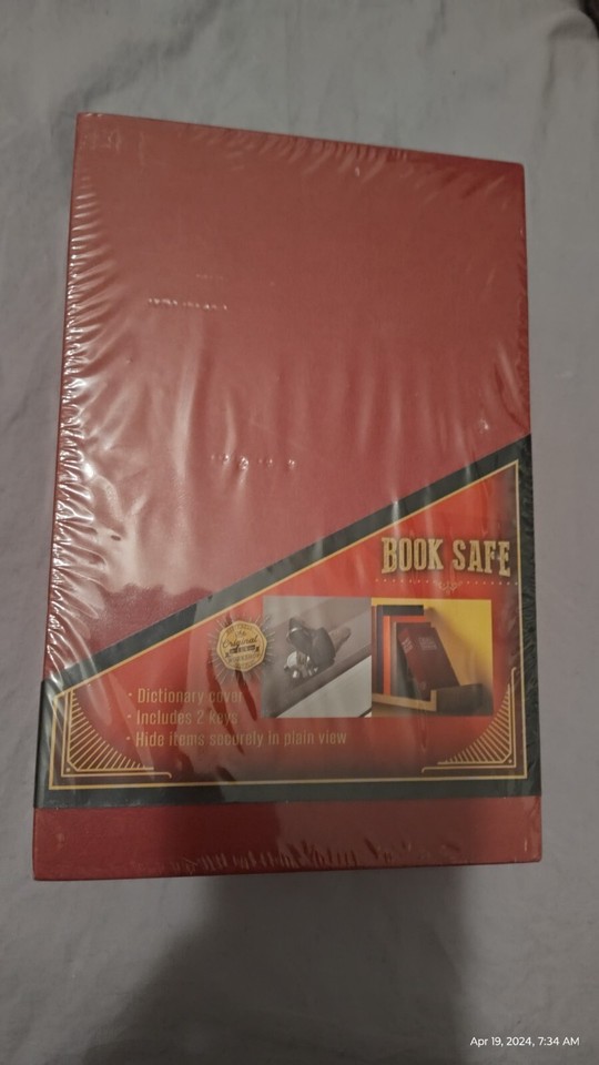 NEW SECRET BOOK SAFE with Security Key Lock Hidden Stash Diversion FREE ...