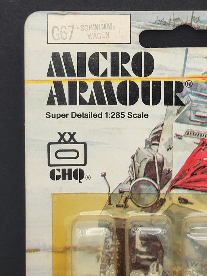 1981 Sealed GHQ MICRO ARMOUR 1:285 Scale WWII G67 German Volkswagen ...