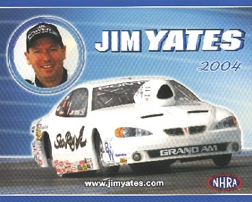 2004 Jim Yates Sea-Ray Pontiac Grand Am Pro Stock NHRA Hero Card | eBay