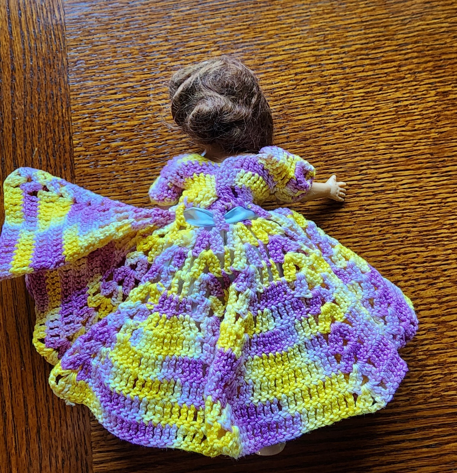 Vintage Lingerie Lou Doll Brown Hair Blue Eyes w/Dress | eBay