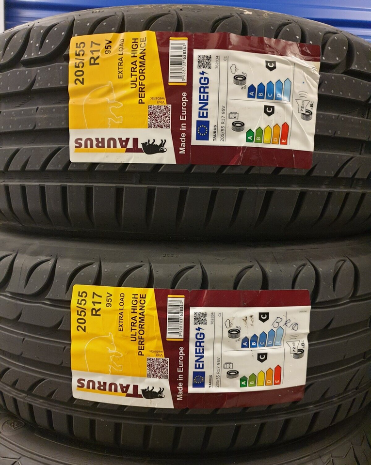 2X NEW CAR TYRES TAURUS BY MICHELIN 205/55/17 205 55 ZR17 XL 95V UHP ...