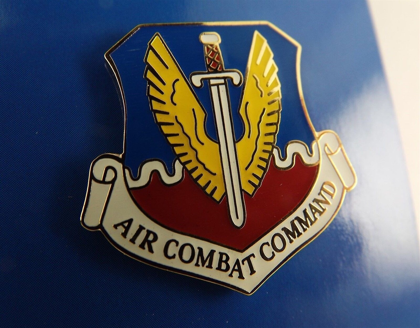 BRAND NEW Lapel Pin U.S. Air Force AIR COMBAT COMMAND Enamel 1" | eBay