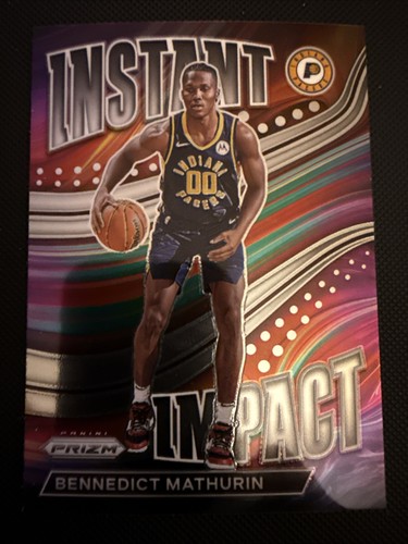 Bennedict Mathurin #19 Prizm Instant Impact NBA Basketball 2022-23 ...