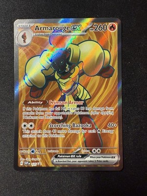 Armarouge ex SVP125 Black Star Promo Full Art Holo Pokemon Card Fire ...