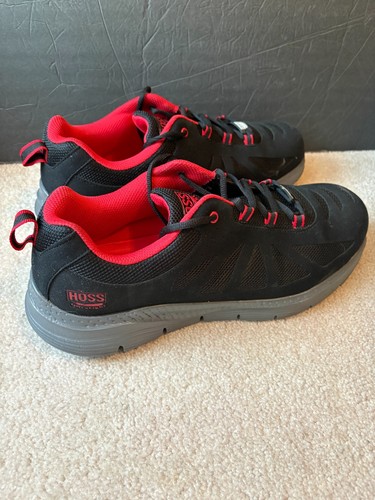 Hoss Ultra Lite Composite Safety Toe Shoes Men's Size 14W Black Red ...