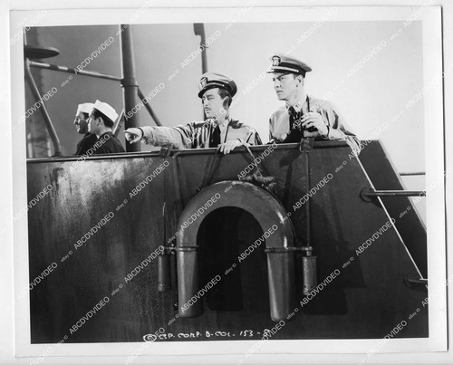 o1970 1942 orig photo John Howard, Bruce Bennett film Submarine Raider ...