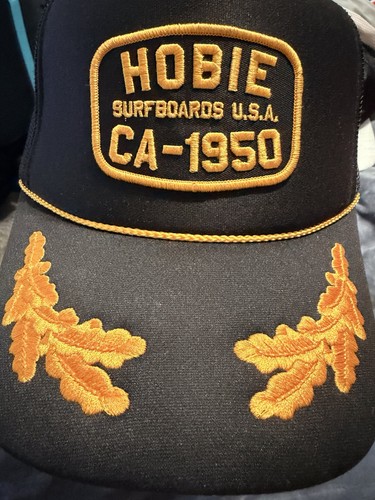 Hobie Black Gold Trucker Hat Adjustable Mesh Men Casual Embroidered ...