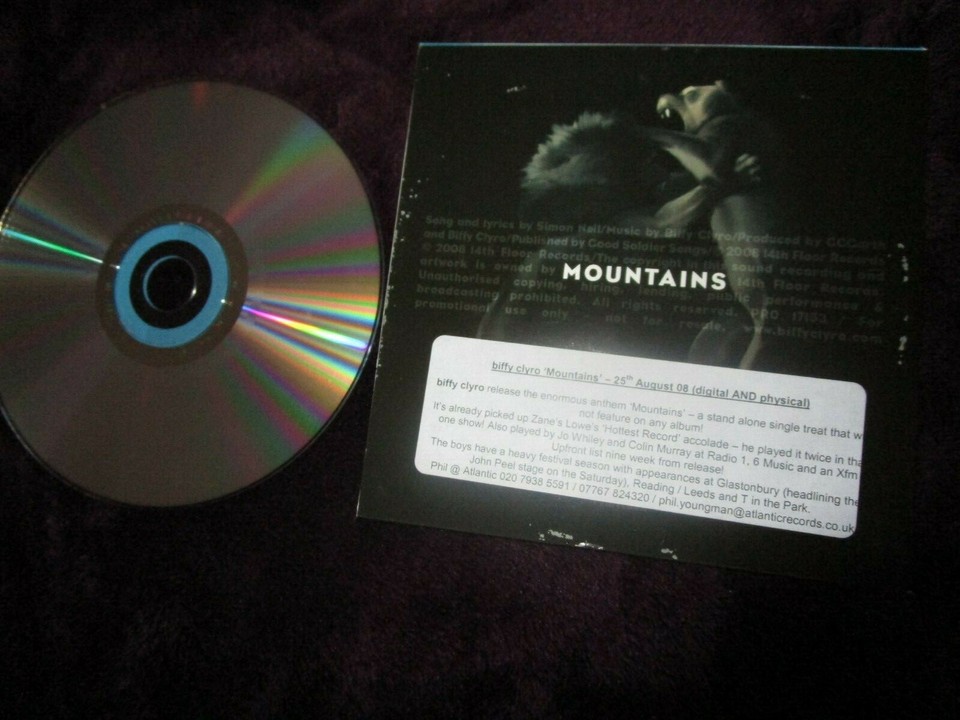 Biffy Clyro ‎– Mountains Label: 14th Floor Records PRO 17153 Promo CD ...