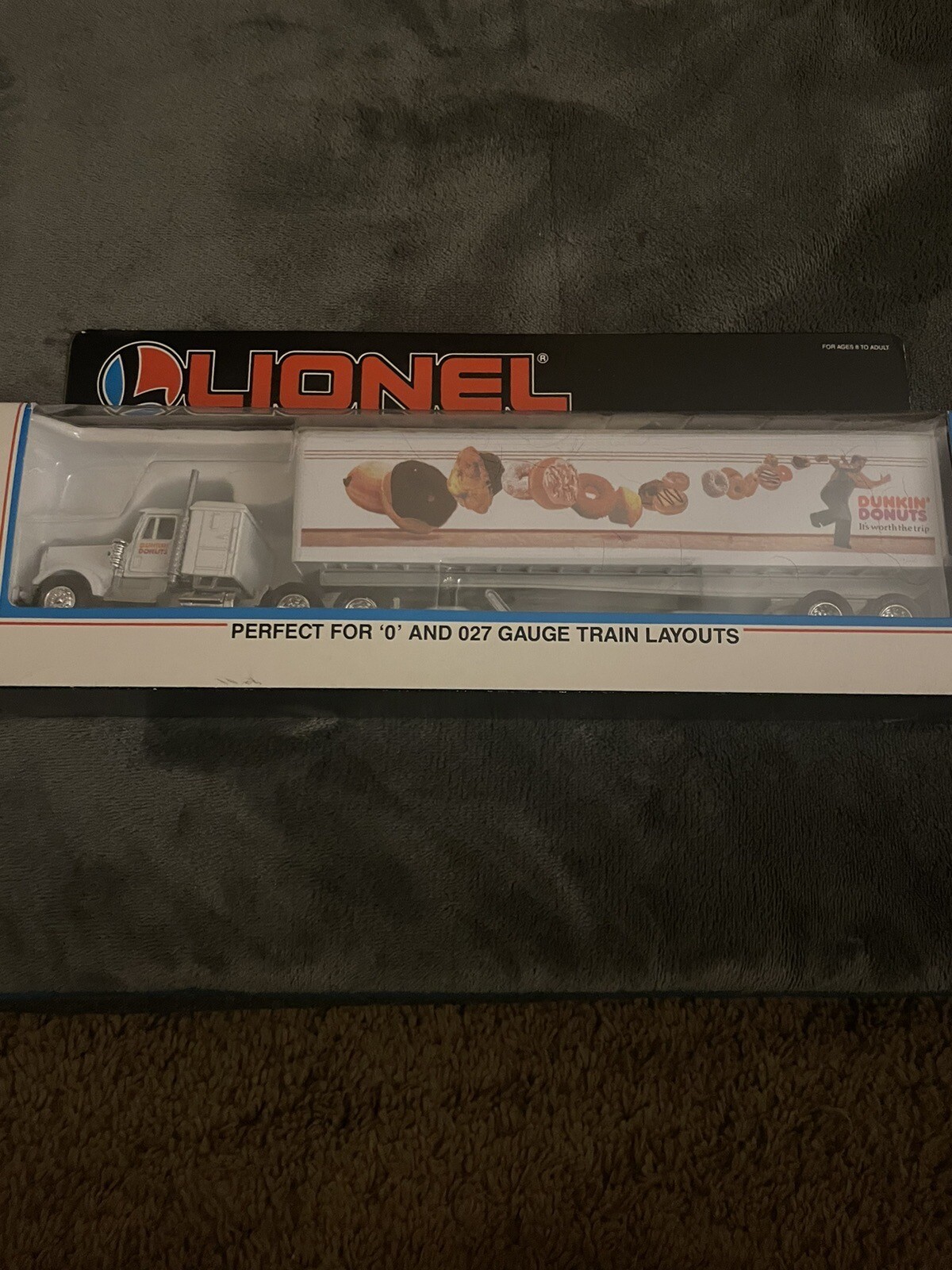 Lionel Trains Dunkin Donuts Tractor Trailer 6-12842 O and O27 Train ...