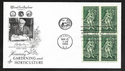 #1100 3c Gardening and Horticulture- Liberty Hyde Bailey Cachet ...