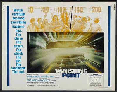 VANISHING POINT Movie POSTER 22x28 Half Sheet Barry Newman Cleavon ...