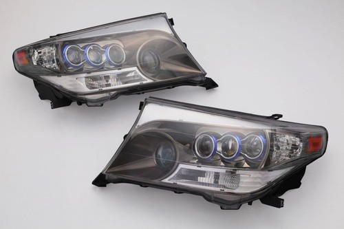 For Toyota Land Cruiser 200 Triple Projector Headlight Left & Right Set ...