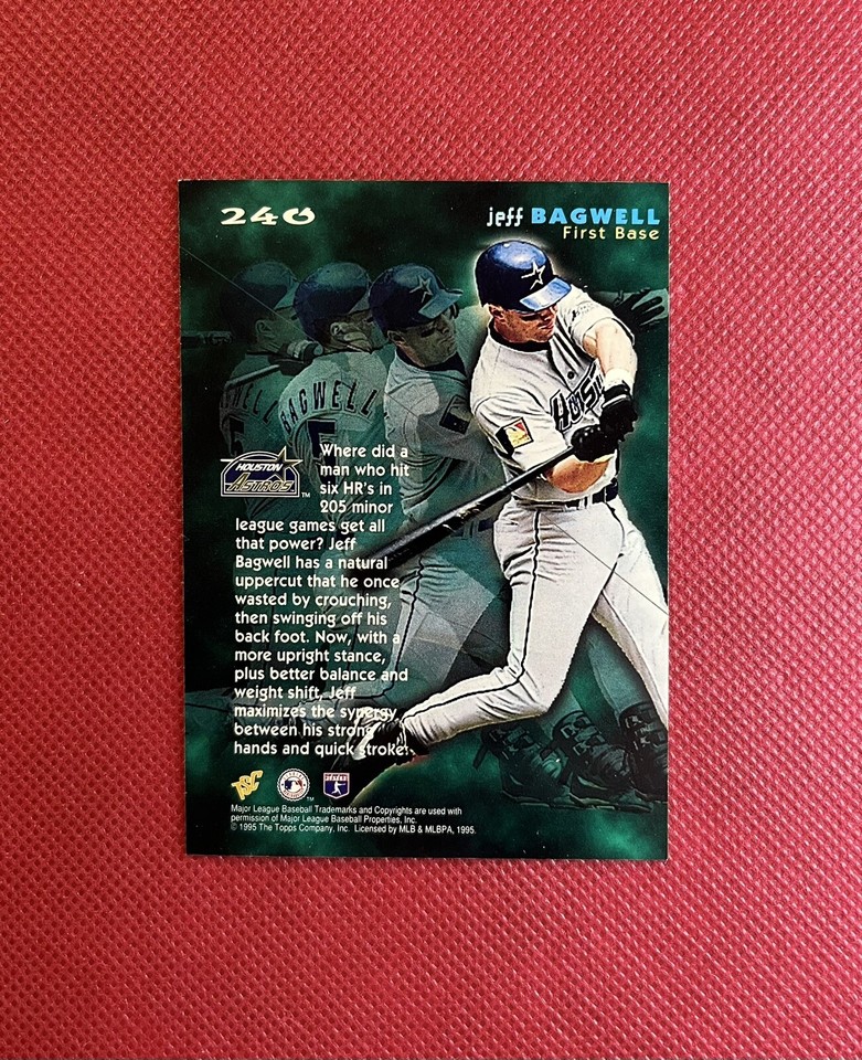 1995 Stadium Club Super Team World Series Jeff Bagwell #240 Houston ...