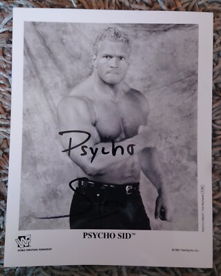 WWF/WWE RARE autograph original promo photo Psycho Sid P-283 | eBay