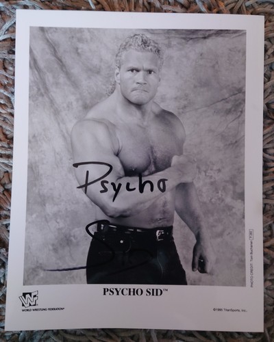 WWF/WWE RARE autograph original promo photo Psycho Sid P-283 | eBay
