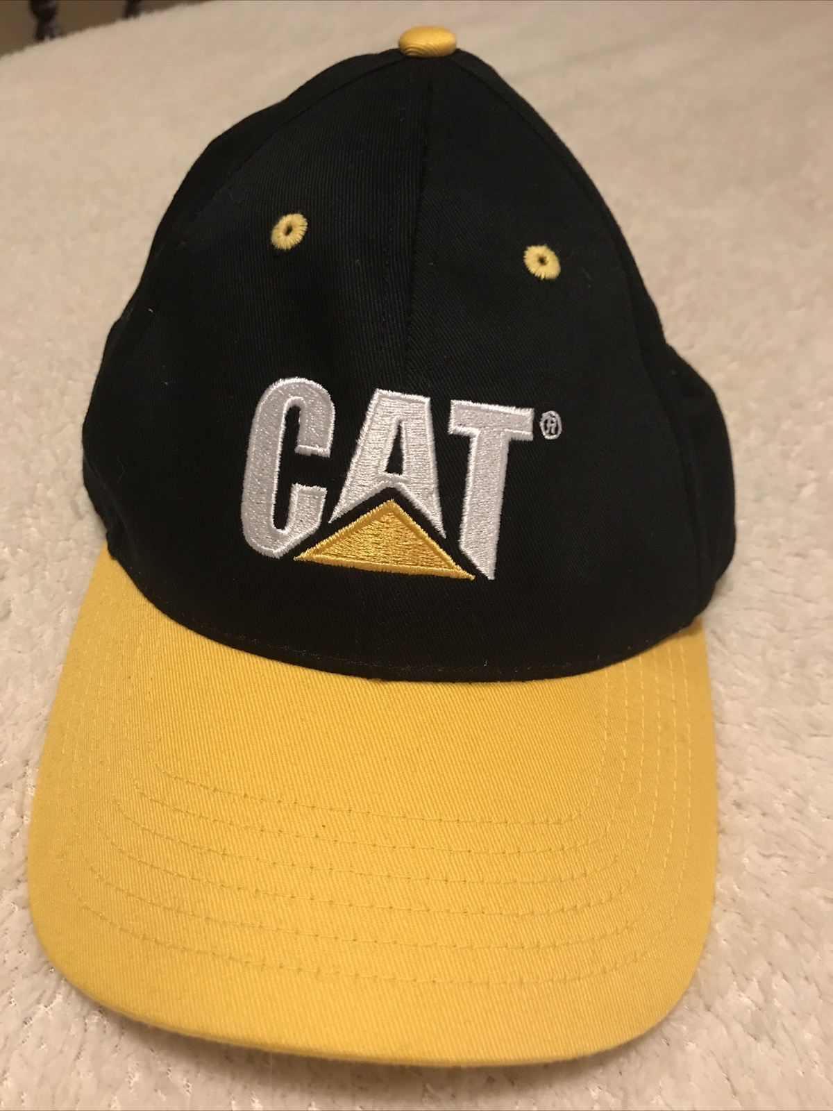 Caterpillar CAT Equipment Trucker Black Snapback Cap … - Gem