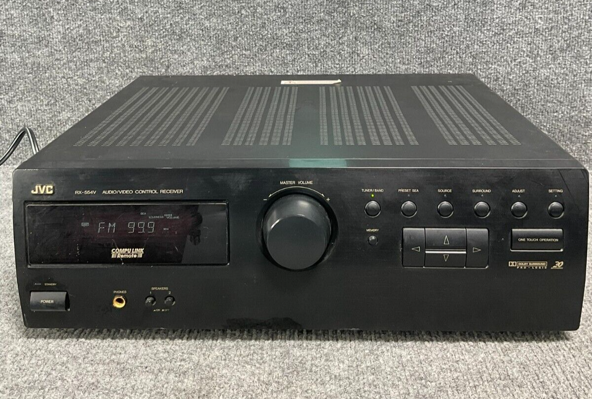 JVC Audio Video Control Receiver RX-554VBK, Dolby Surround Pro Logic ...