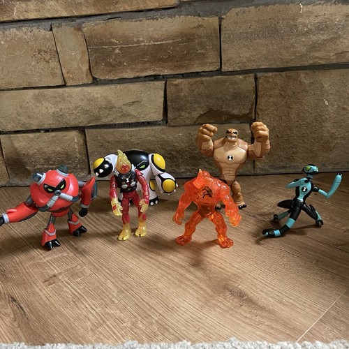 Lot 6 Cartoon Network Ben 10 4-5” Action Figures Posable Humungousaur ...
