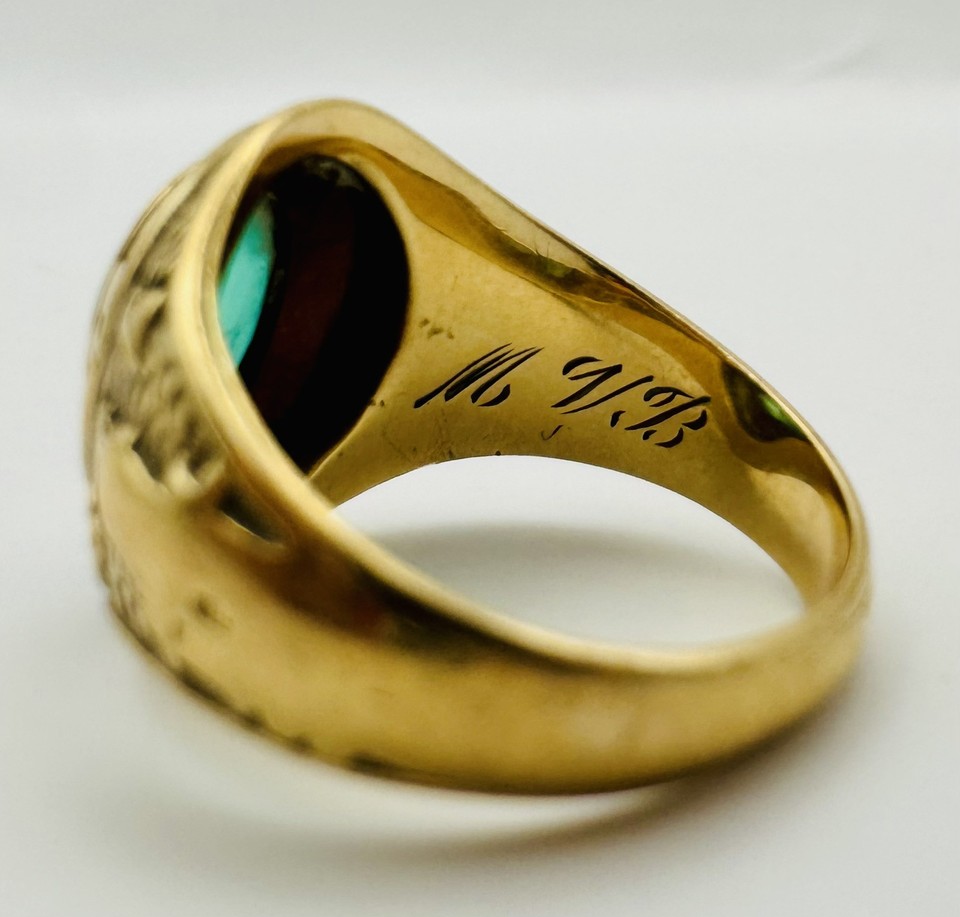 *VINTAGE* 1958 Haltoms Baylor University Solid 10K Yellow Gold Class ...