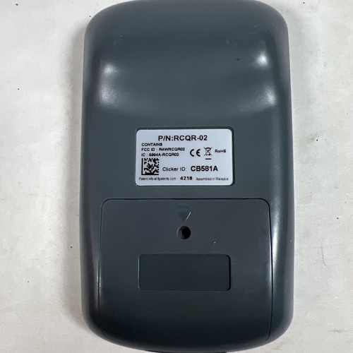 TURNING TECHNOLOGIES QT2 RESPONSE DEVICE CLICKER RCQR-02 Tested | eBay