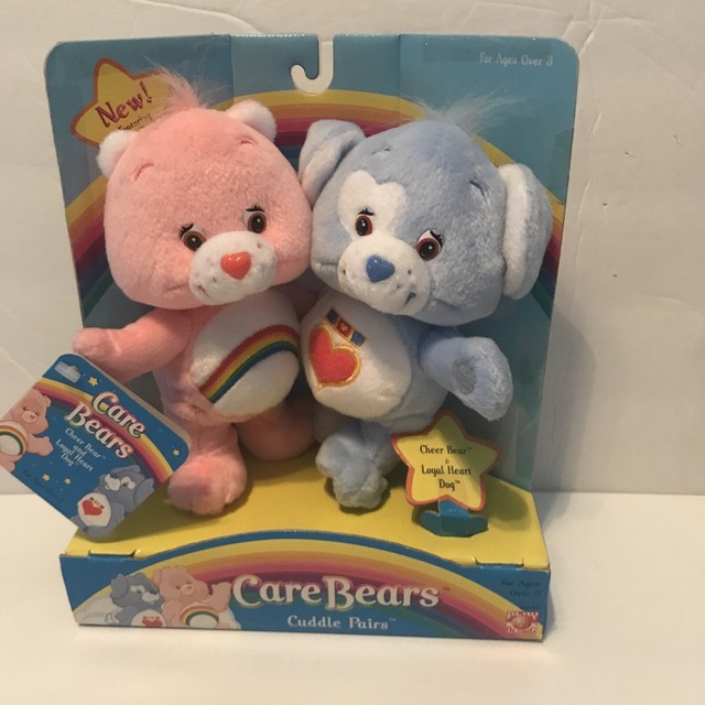 Care Bears Cuddle Pairs Cheer Bear Loyal Heart Dog Pink Blue 2004 for ...