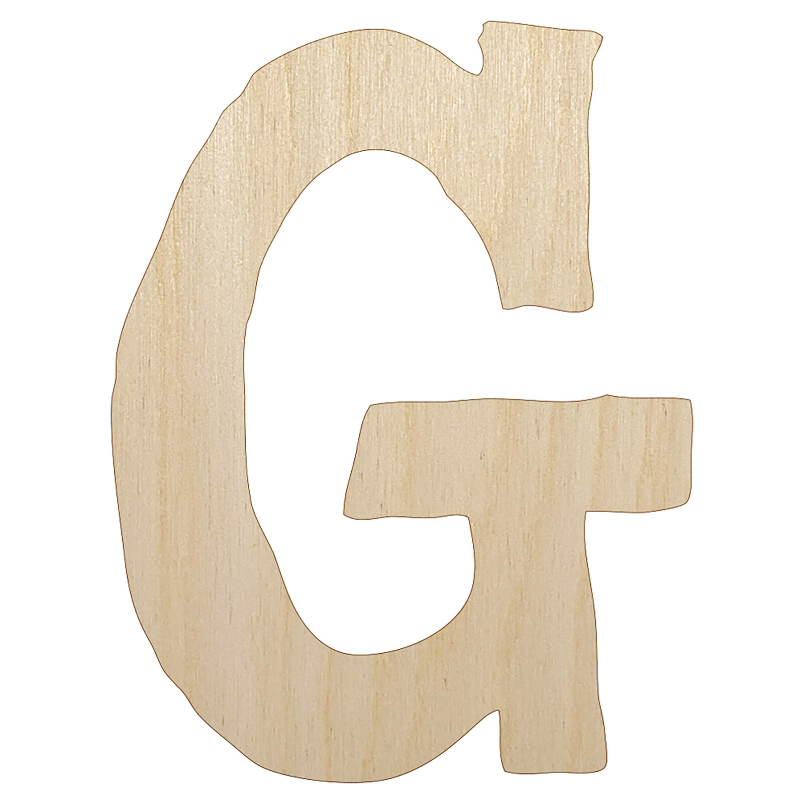 Letter G Uppercase Cute Typewriter Font Unfinished Wood Shape Cutout ...