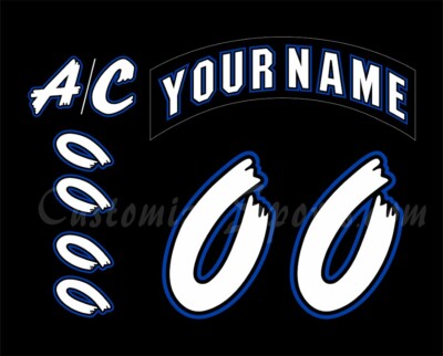Tampa Bay Lightning Customized Number Kit For 1995-1998 Away Uniform | eBay