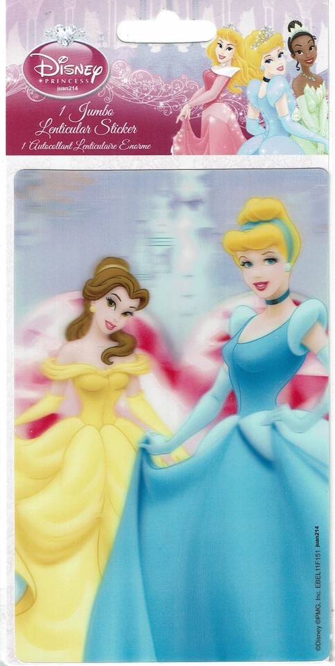 Stickerfitti Disney Princesses Lenticular Sticker 3D Jumbo Sticker ...