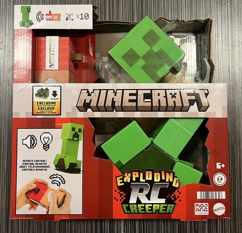 Minecraft Exploding RC Creeper Car Lights & Sounds Mattel *NEW* SEALED ...