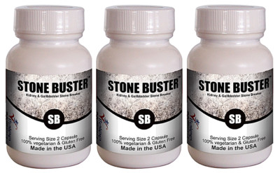 Stone Buster-Kidney/Gallbladder Relief Economy Pack Supplement (3X60 ...