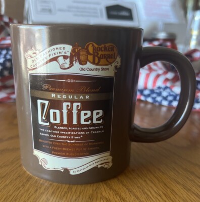 Cracker Barrel Coffee Cup Oversize Mug Premium Blend Regular Coffee ...