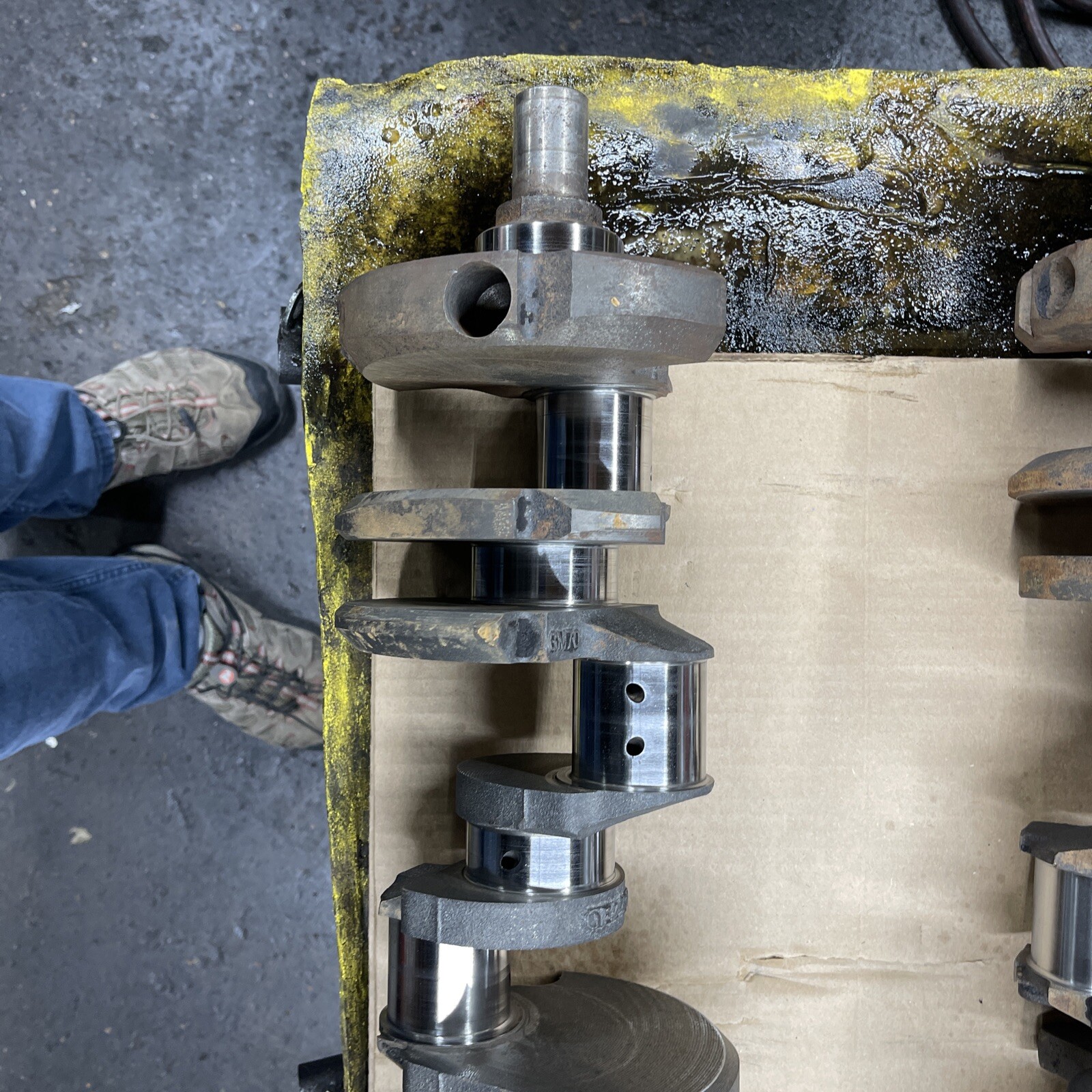 GM SBC Small Block 350 Crankshaft 3932442 Date Code E287 for sale ...