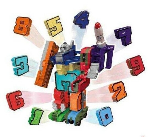 Emco Pocket Morphers Megabot Transformers Numbers Set of 10 | eBay