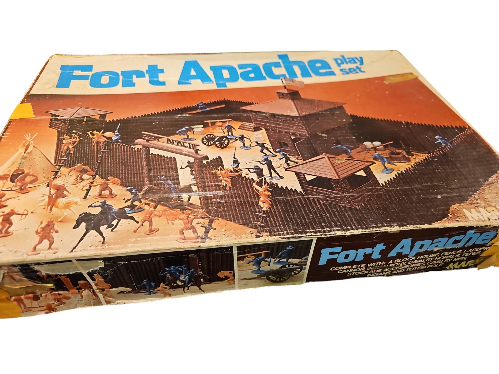 Vintage Marx Fort Apache Play Set In Original Box W/ Manual ...
