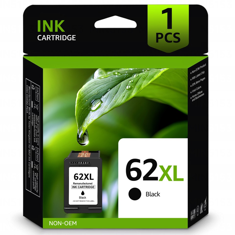 62 XL XXL Ink Cartridge 62 Ink for HP 62XL Envy 7640 5540 5640 5660 ...
