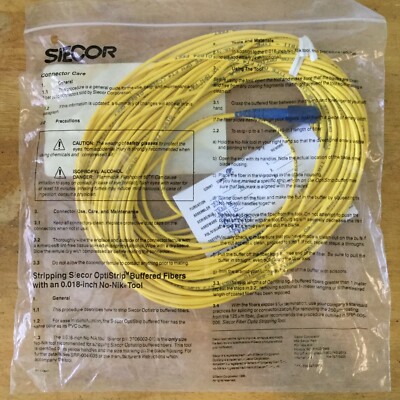 Siecor/Corning Fiber Optic Patch Cord Jumper Cable 1F SFC D4/D4 (D4UPS ...