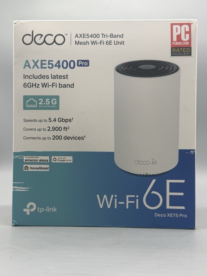 TP-Link Deco XE75 Pro AXE5400 Tri-Band WiFi 6E Mesh System 6GHz Band | eBay