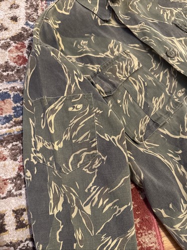 Rare Vietnam War Airborne ARVN Tiger Stripe Camouflage Jacket and ...