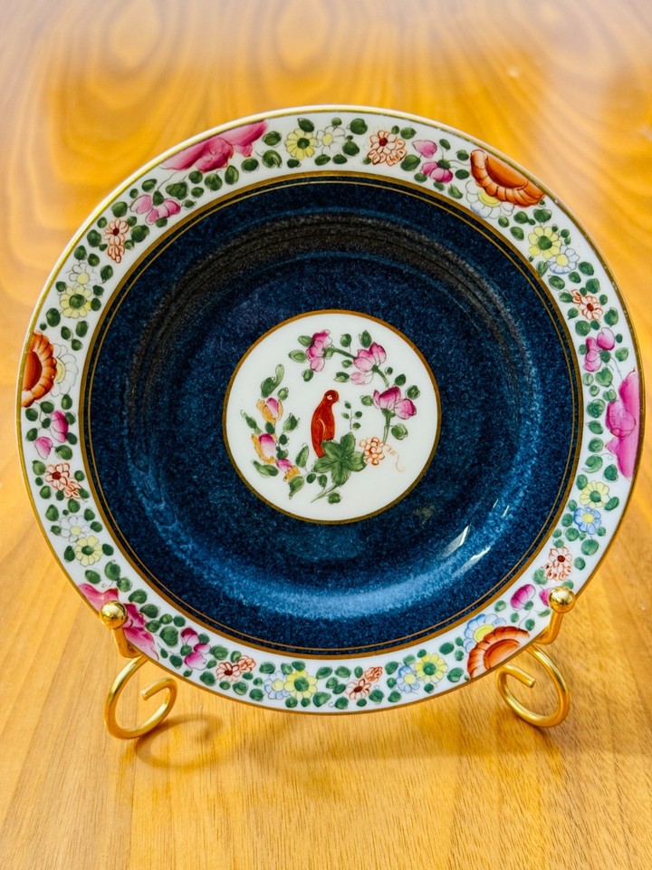 Antique Royal Worcester “Old Worcester Parrot” – Set of 9 Side Plates ...