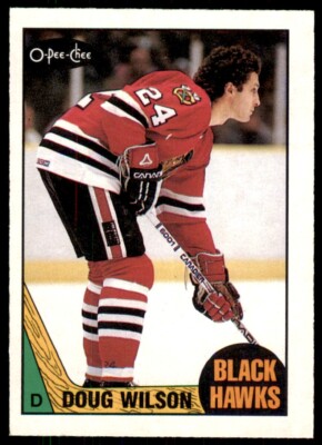 1987-88 O-Pee-Chee Doug Wilson . Chicago Blackhawks #14 | eBay